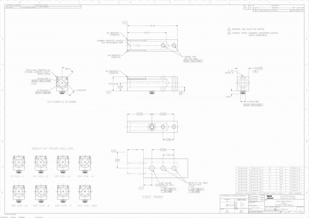 TE Connectivity 5120913-5 technical drawing page