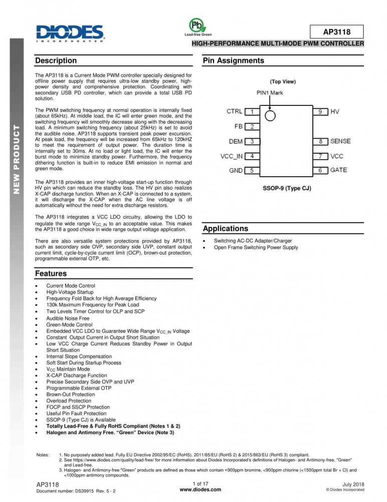 AP3118 document page 1