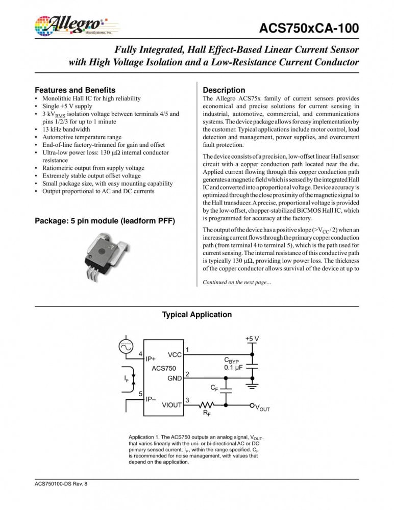 ACS750ECA-100 datasheet page 2