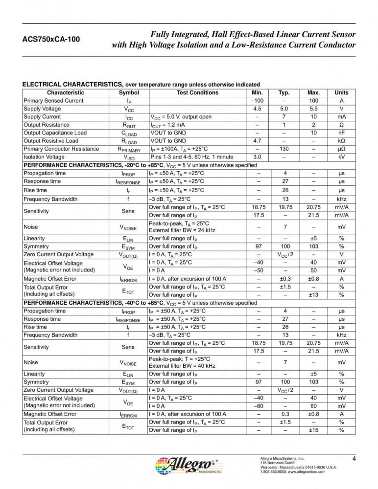 ACS750ECA-100 datasheet page 5