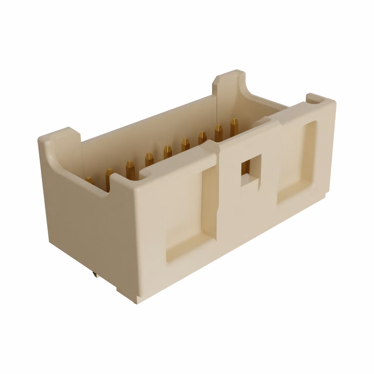 1.25mm Pitch PanelMate Header, Surface Mount, Right-Angle, 1.90mm Height, 15 Circuits