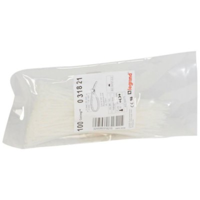 Black cable tie Colson U.V. protected with internal teeth width 9mm and lenght 185 mm