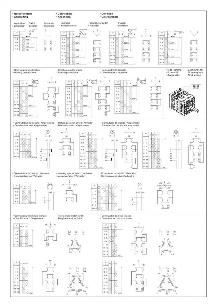 Legrand selector switch technical document, page 2