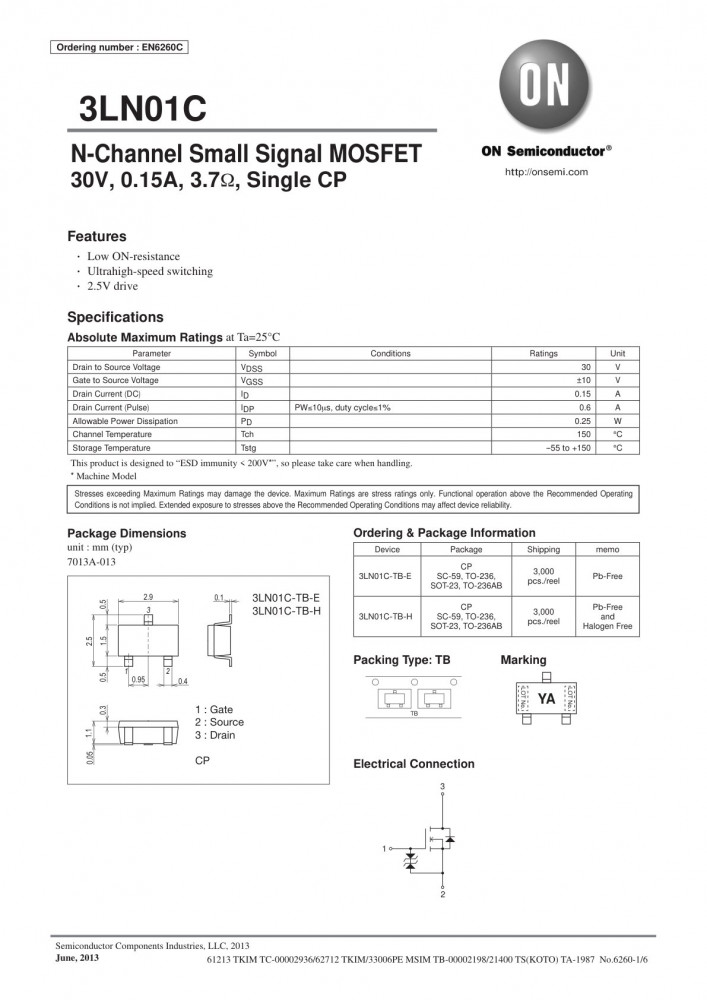 3LN01C datasheet visual page 1