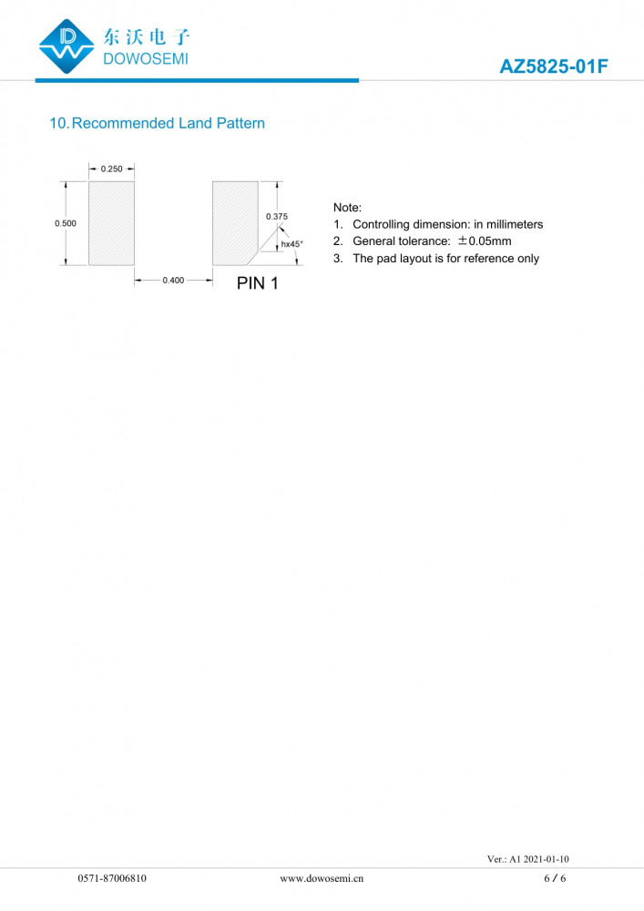 AZ5825-01F datasheet page 6
