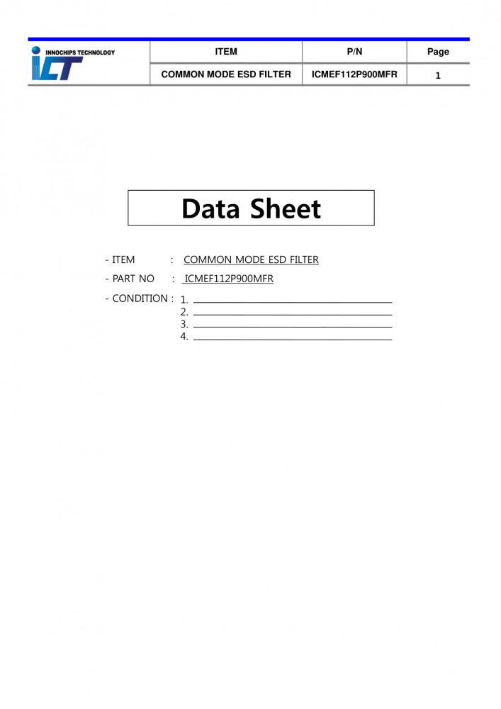 ICMEF112P900MFR datasheet page 1