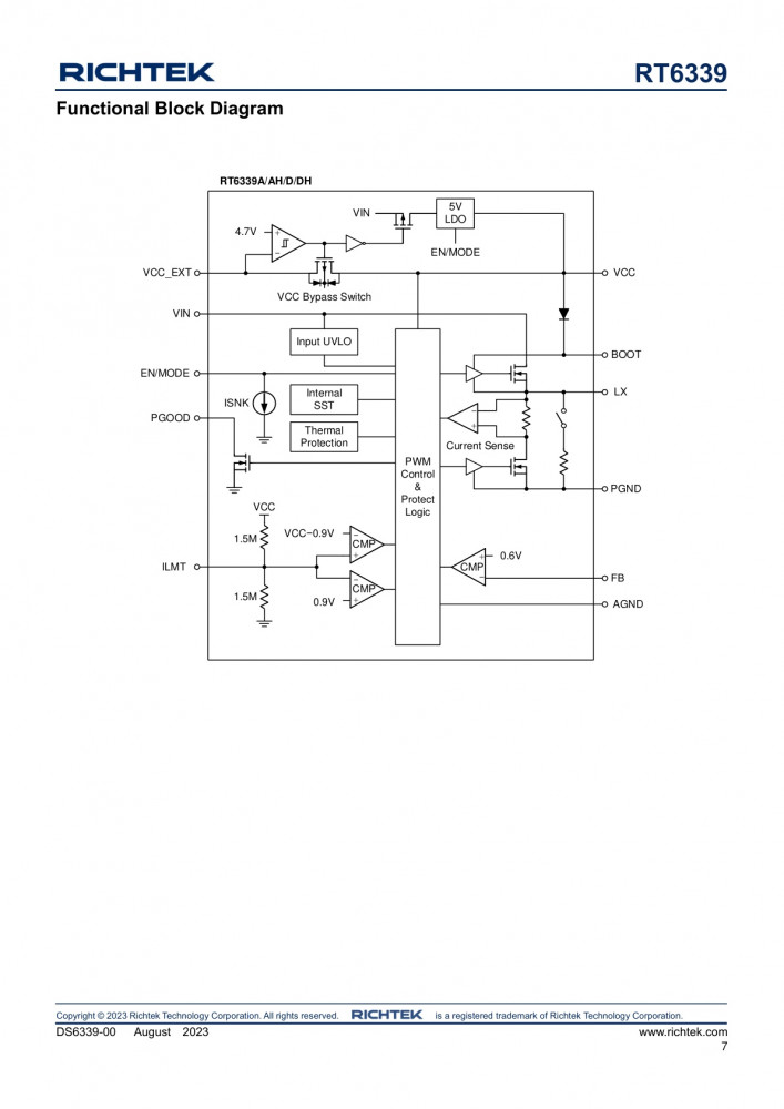 RT6339 technical document page 7