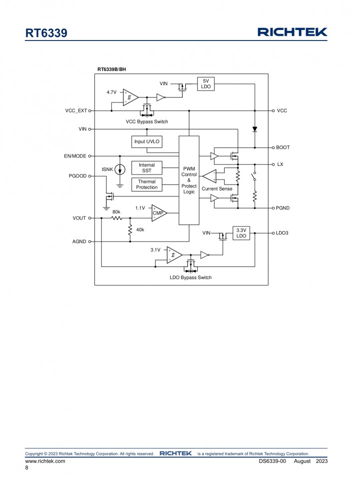 RT6339 technical document page 8
