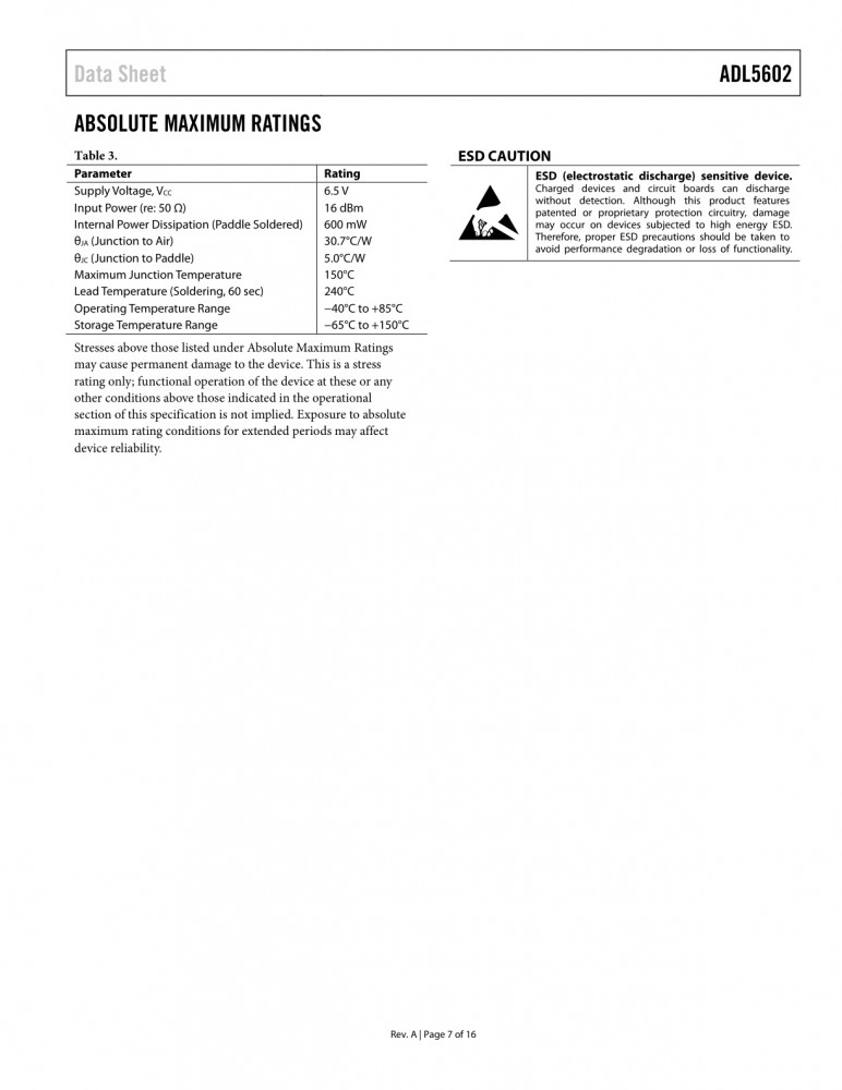 ADL5602 document page 7