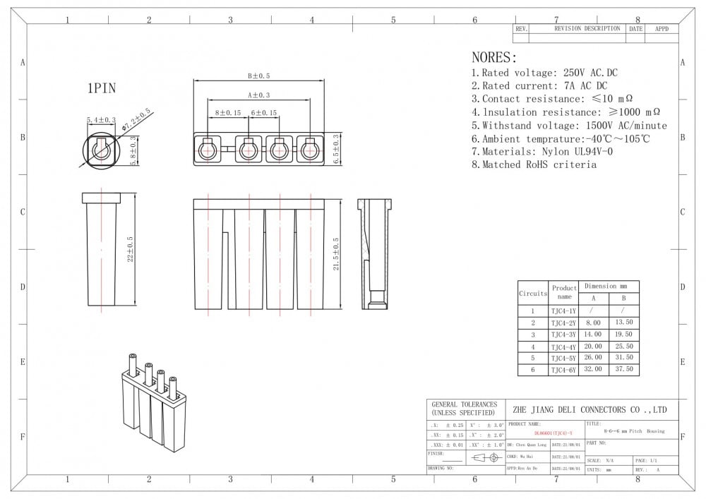 DLL TJC4-T technical drawing page 2