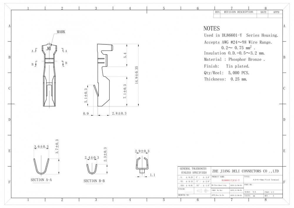 DLL TJC4-T technical drawing page 3