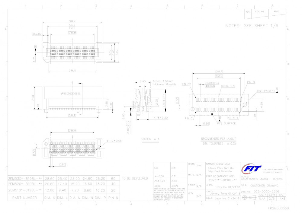 FOXCONN 2EM5 series drawing page 2