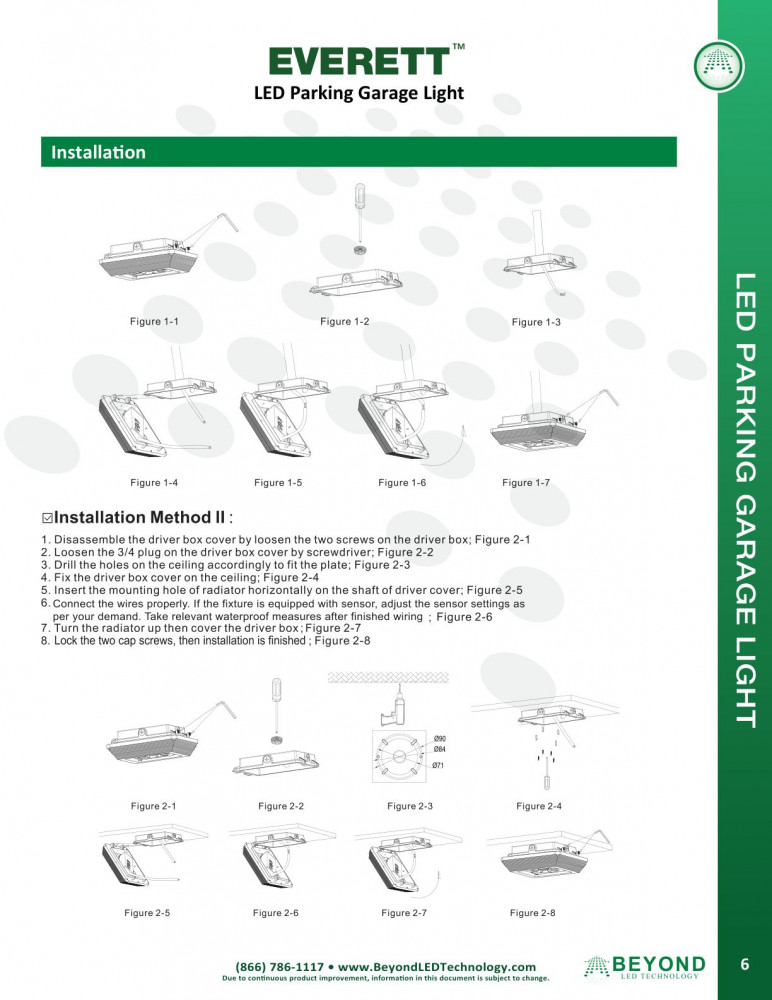 EVERETT LED Parking Garage Light technical document page 6