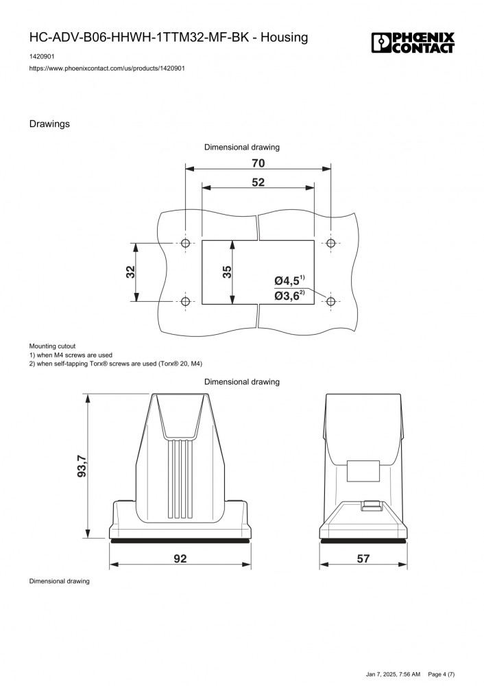 Phoenix Contact 1420901 technical document page 4
