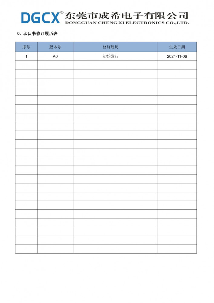 DGCX specification page 3