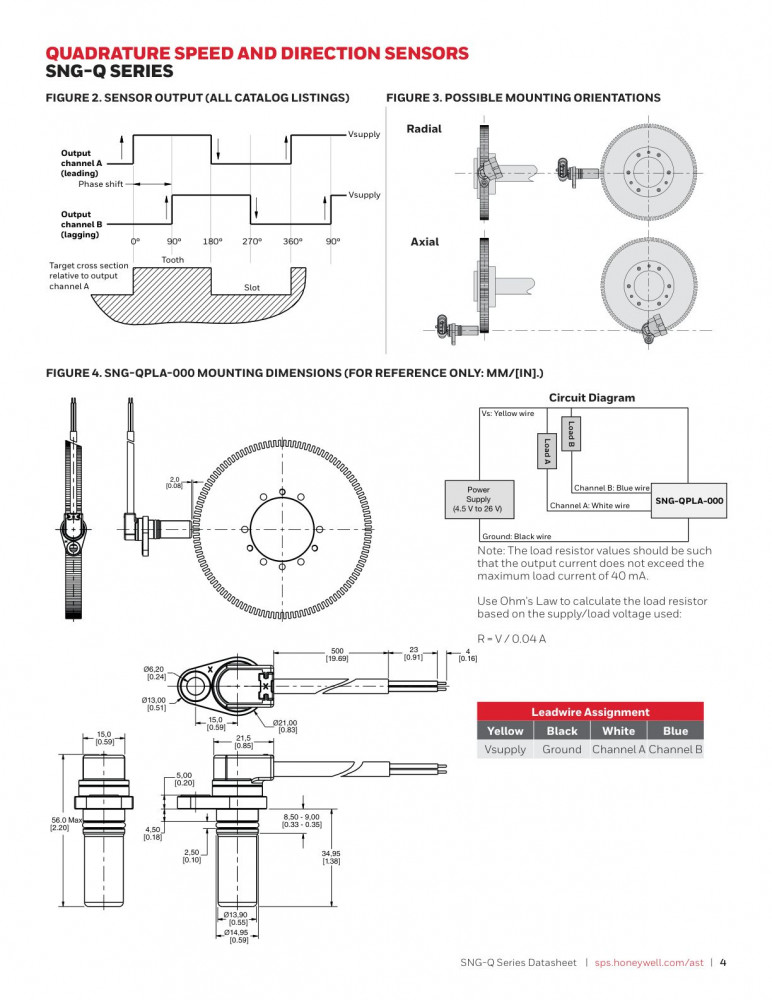 Honeywell SNG-Q series technical document page 4