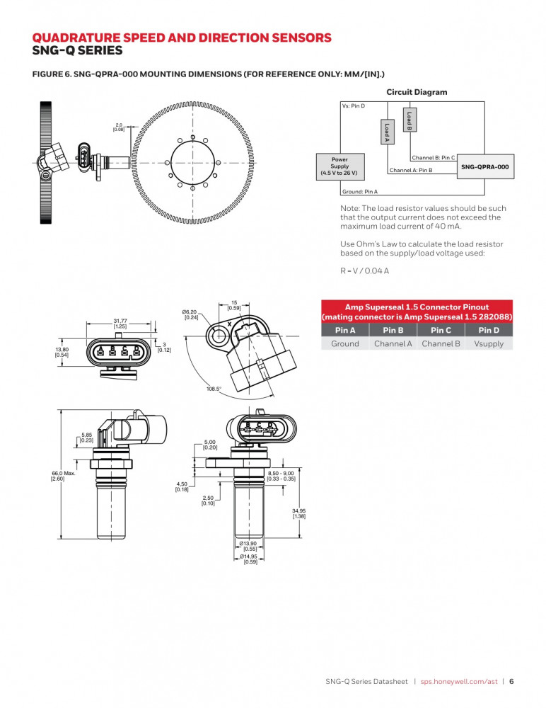 Honeywell SNG-Q series technical document page 6