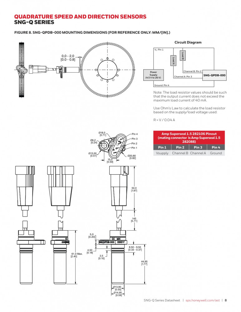 Honeywell SNG-Q series technical document page 8