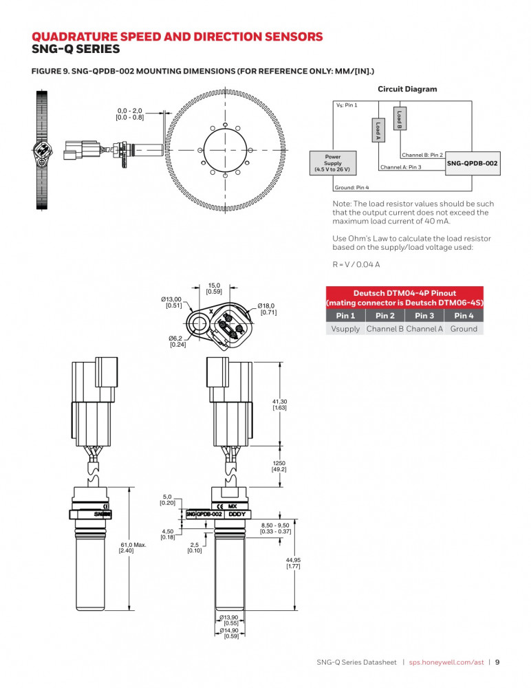 Honeywell SNG-Q series technical document page 9