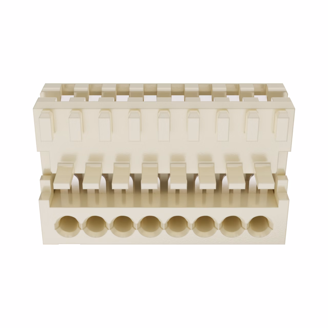 Appli-Mate RAST 2.5 Connector, 2.50mm Pitch, Female, 8 Circuits, Open Endwalls, Tin Plating for sale