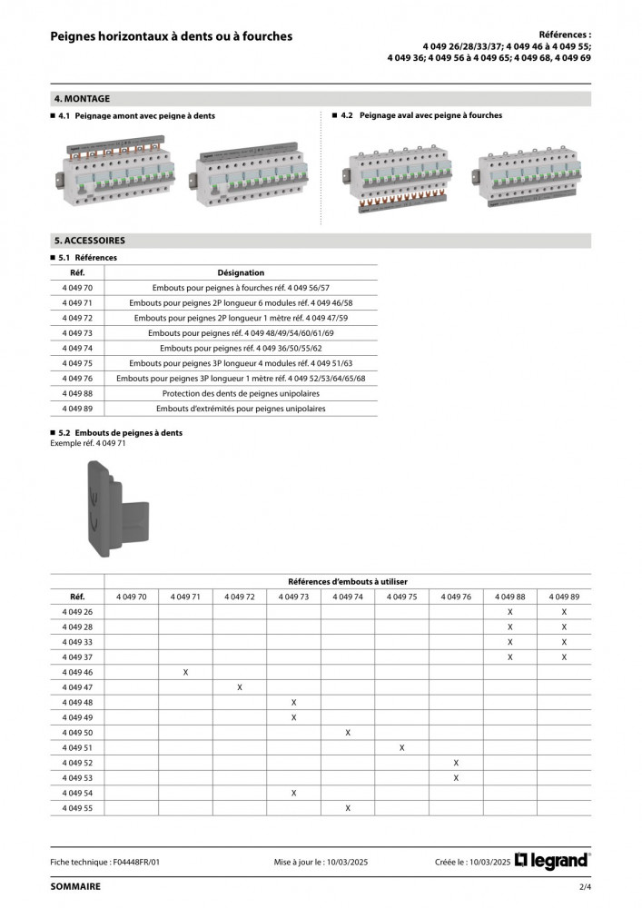 Legrand 404937 technical document page 2