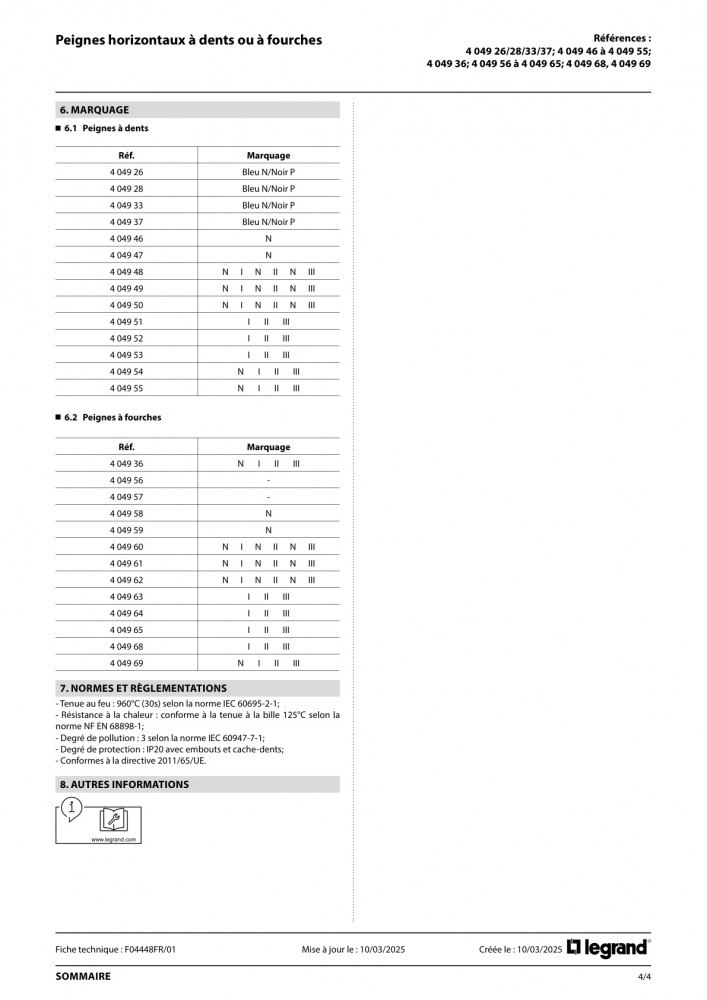 Legrand 404937 technical document page 4
