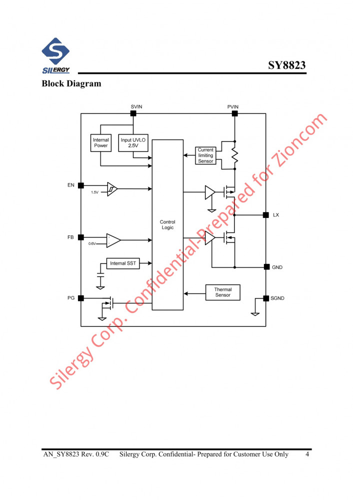 SY8823QUC datasheet page 4
