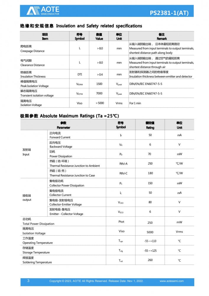 PS2381-1(AT) datasheet page 4