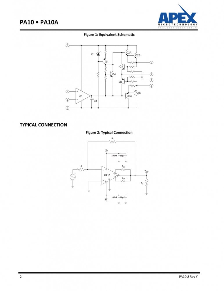 PA10A datasheet page 2
