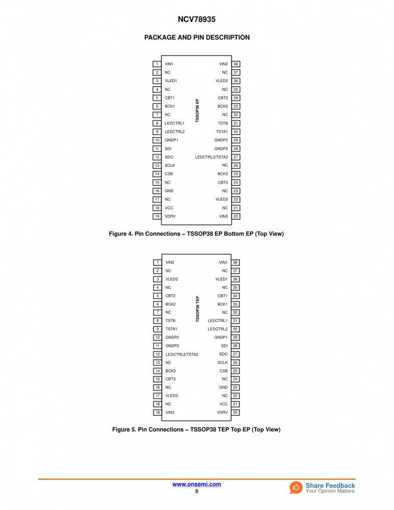 NCV78935 datasheet page 5