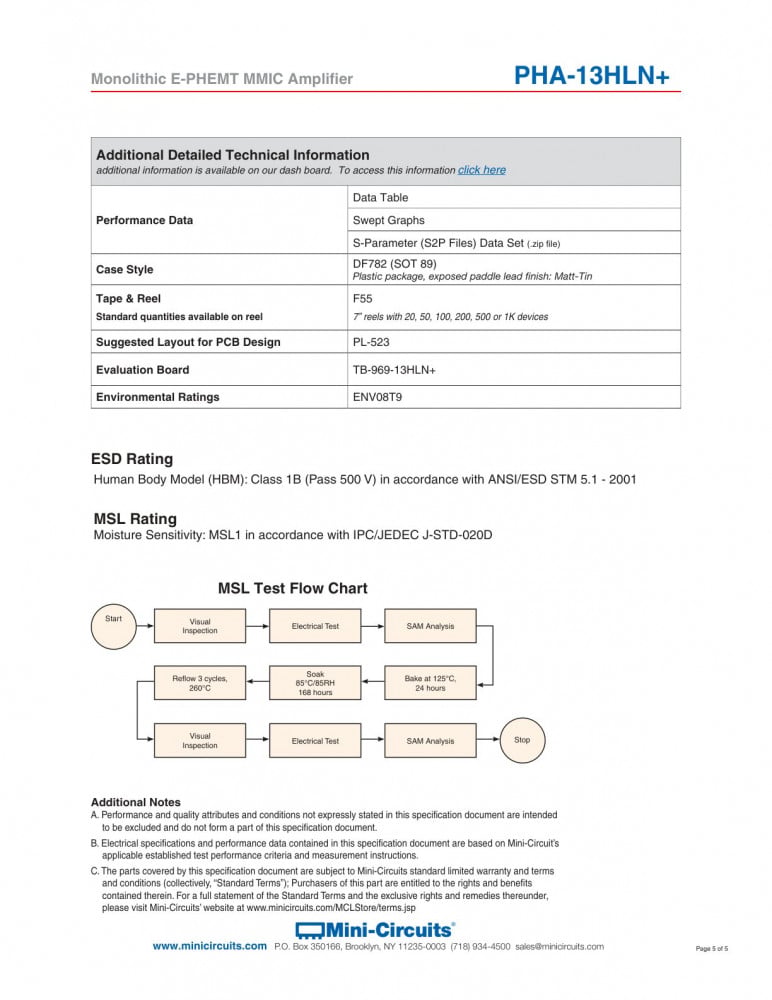 PHA-13HLN+ datasheet page 5