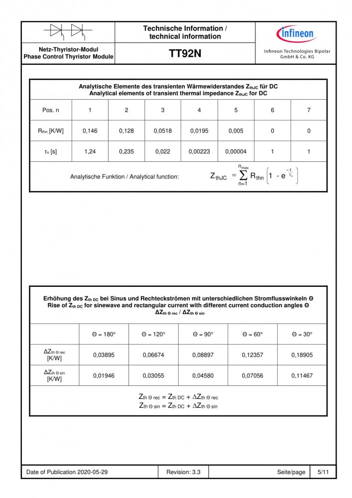 TT92N16KOF technical document page 5