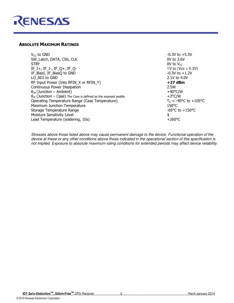 F1320NBGI8 technical document page 2