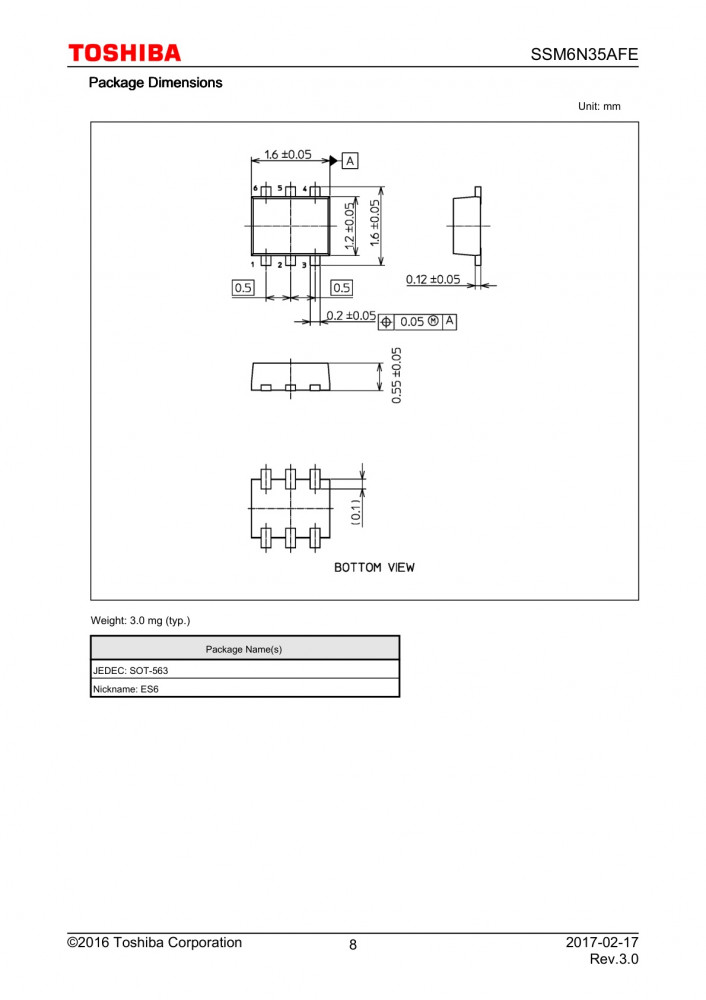 SSM6N35AFE,LF datasheet page 8
