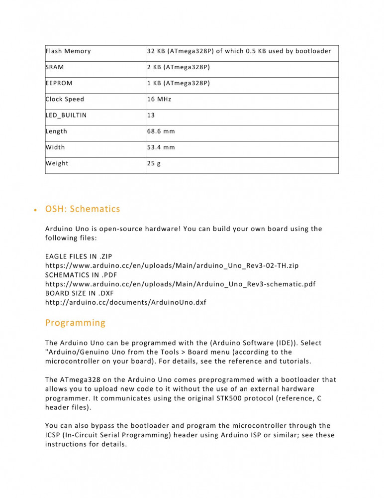 Arduino Uno Rev3 technical document page 3