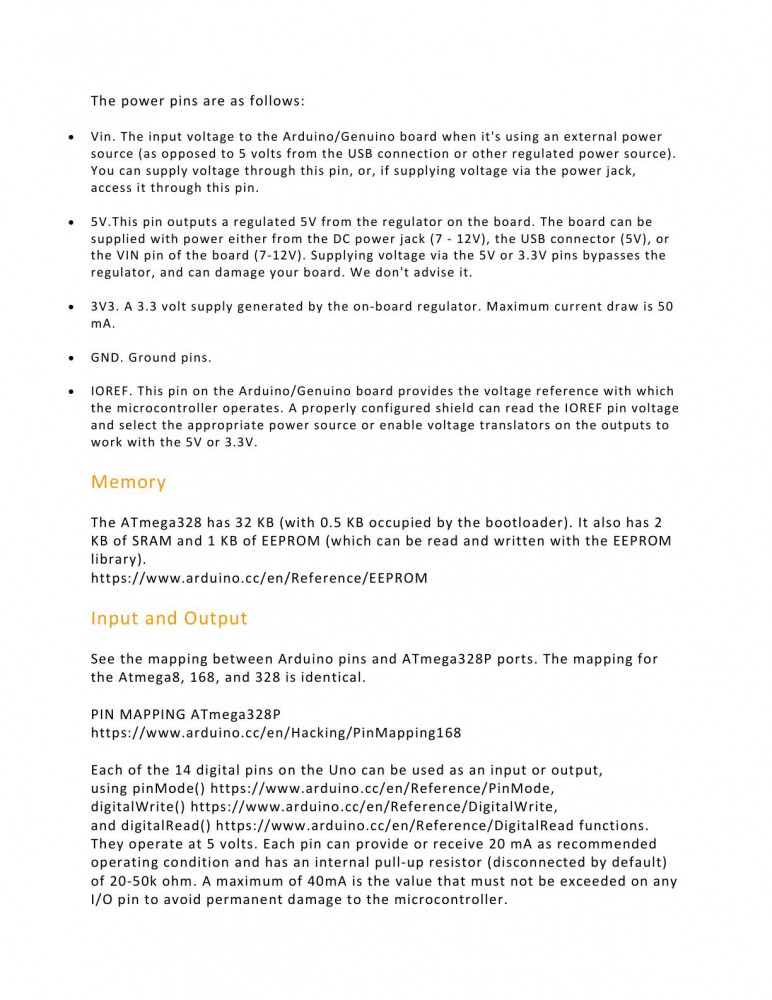 Arduino Uno Rev3 technical document page 5