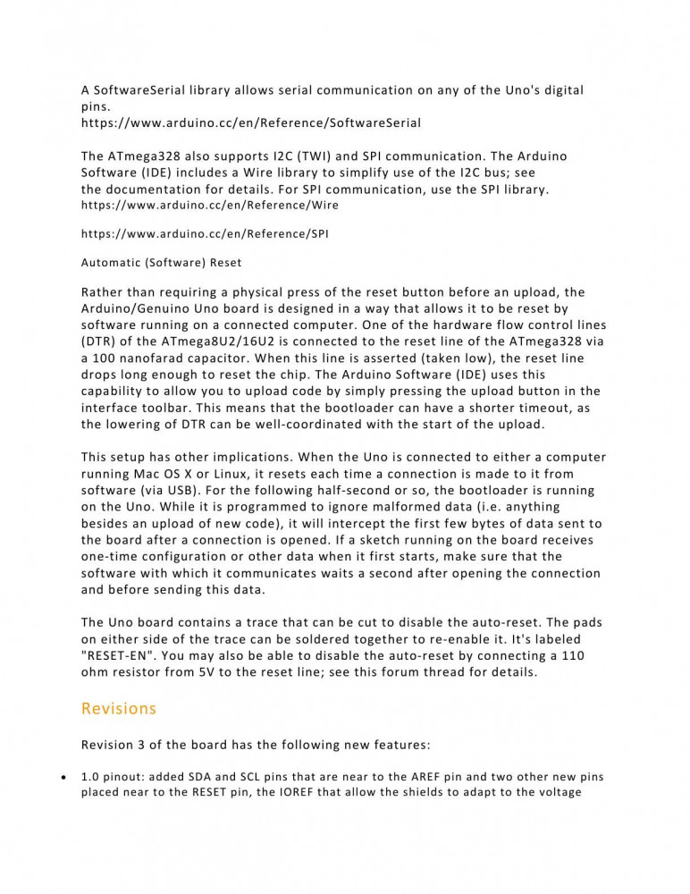 Arduino Uno Rev3 technical document page 7