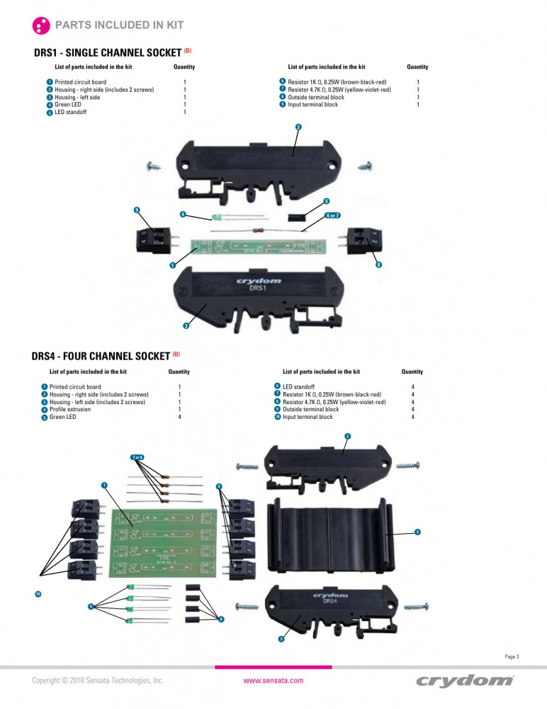Sensata DRS1 documentation page 3