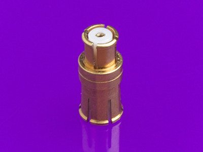 SMP-MAX Jack-to-SMP-MAX Jack Adapter, 14.09mm Length, 0.025µm Gold (Au) Plating, Tray, 50 Ohms
