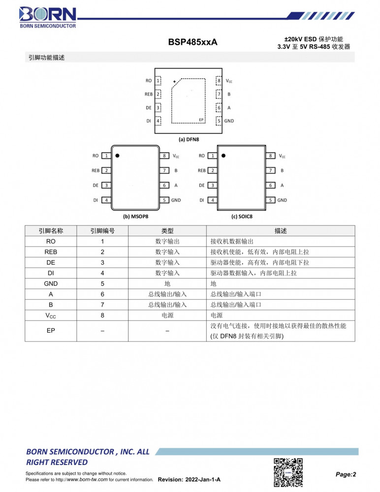 BSP48505AS datasheet page 2