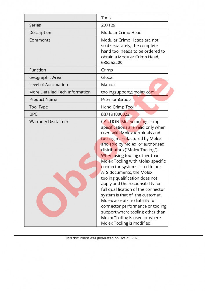 Product document image 2 for MOLEX 638252270