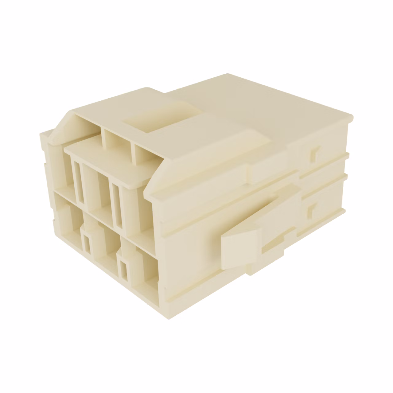 CP-6.5 Plug Housing, 6.50mm Pitch, Dual Row, 6 Circuits, Natural for sale