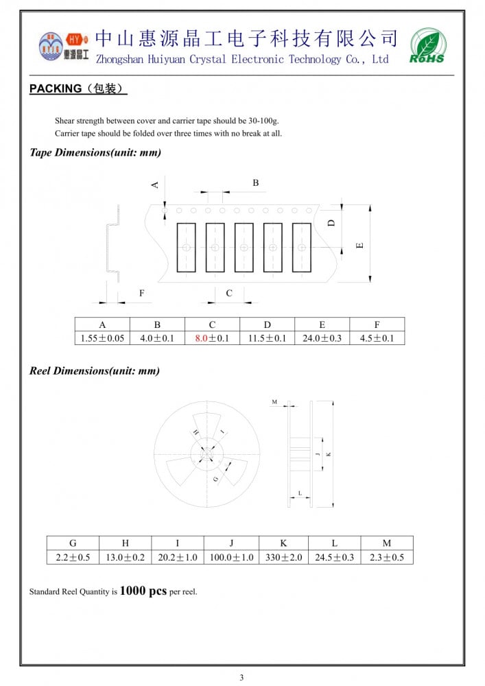 HY8M49SSMD3DIPOB2R10 technical document page 3