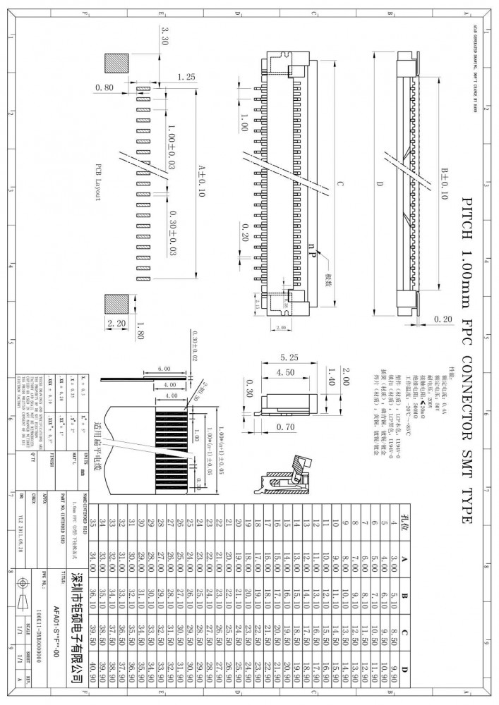 JUSHUO AFA01-S12FCC-00 technical document page