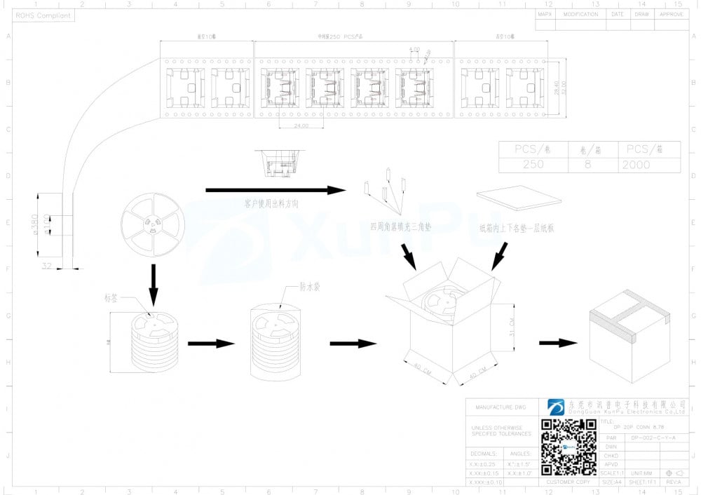 DP-002-C-Y-A manufacturing drawing page 2