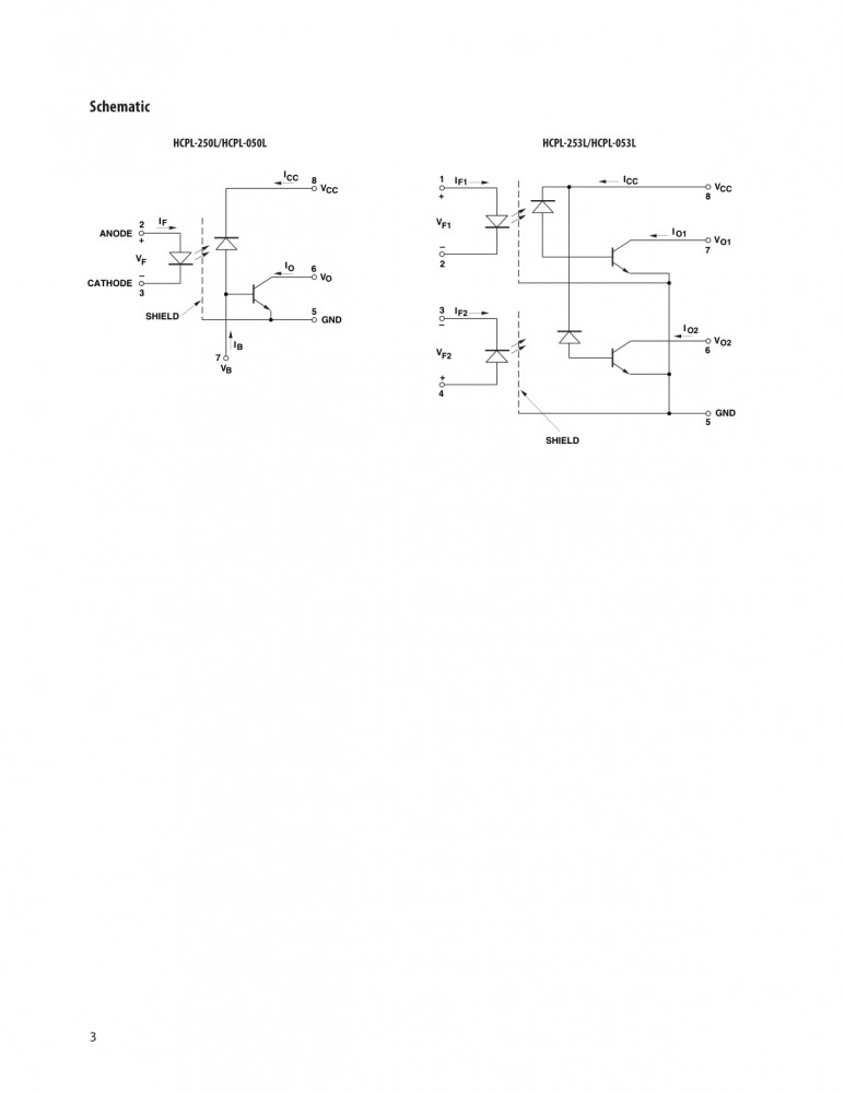 HCPL-250L-320E datasheet page 3