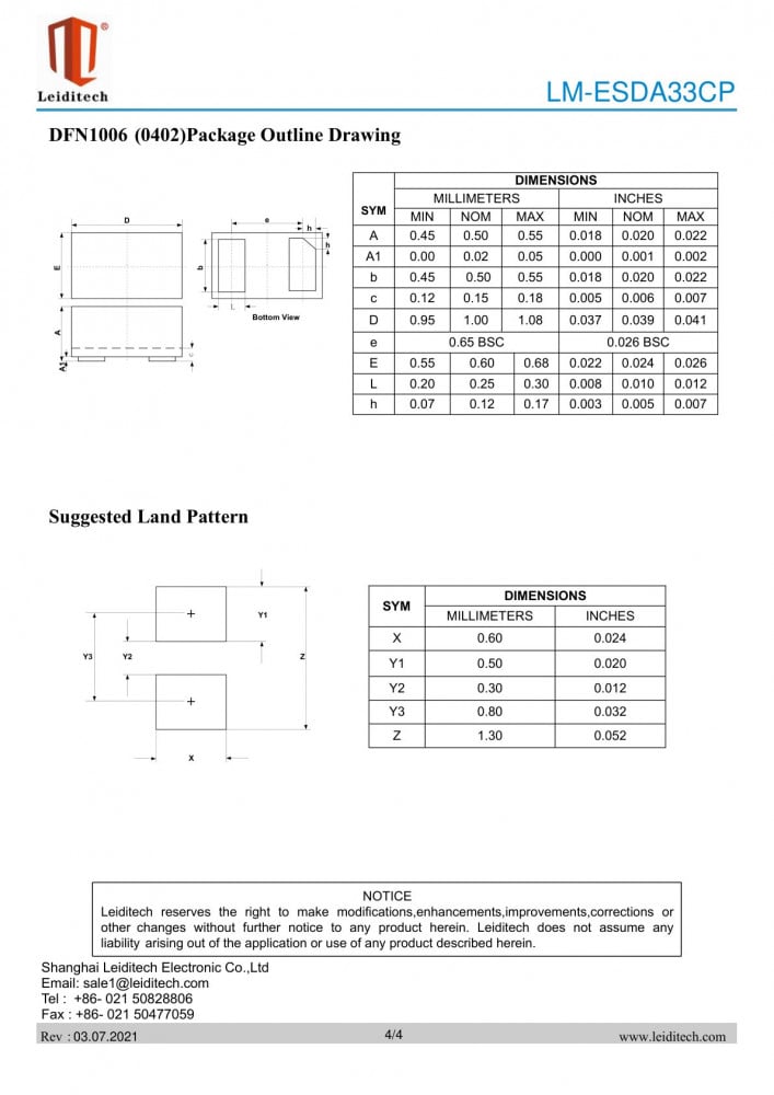 LM-ESDA33CP datasheet page 4