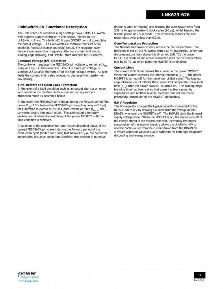 LNK624PG technical document page 3