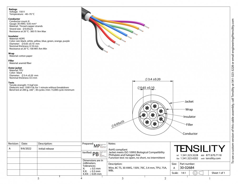 Tensility International 30-02684 product drawing preview