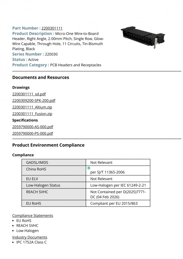 2200301111 technical document page 1